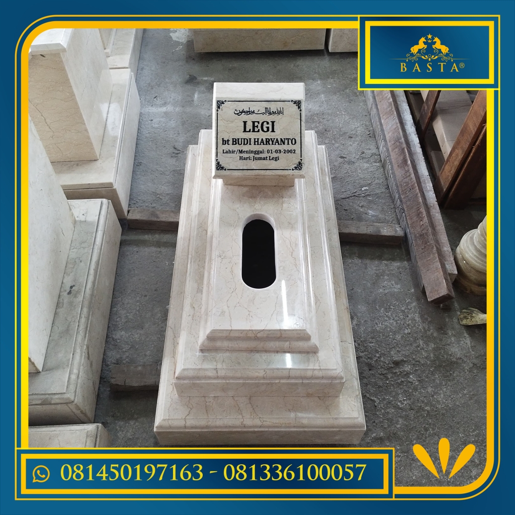 Model Makam Bayi Batu Marmer Lokal dengan Desain Terbaru » Marmer ...