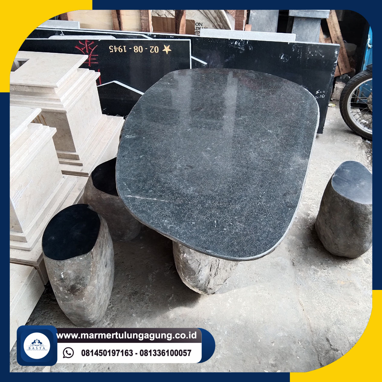 Contoh Meja Batu Kali Minimalis dengan Desain Terbaru » Marmer Tulungagung